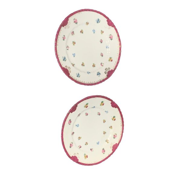 Kitchen | Vintage Victoria Austria Bone China Floral Plates Set Of 2 ...